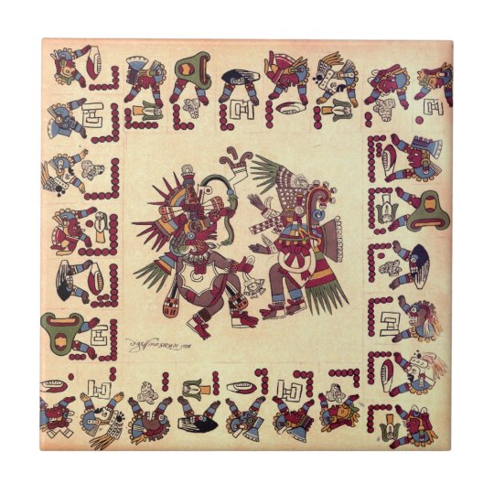 Aztec Art Tile | Zazzle.com