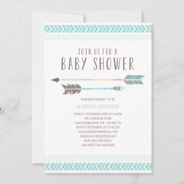 Aztec | Baby Shower Invitation | Zazzle