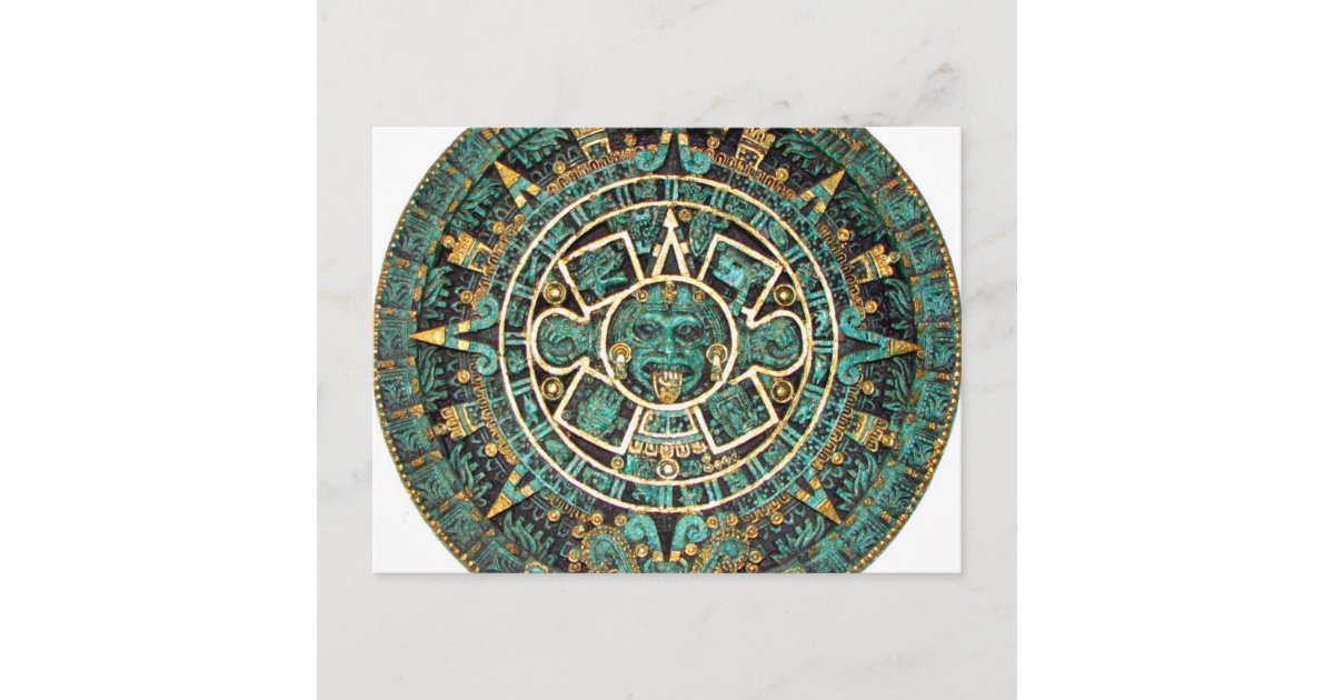 Aztec Calendar in detail Postcard | Zazzle