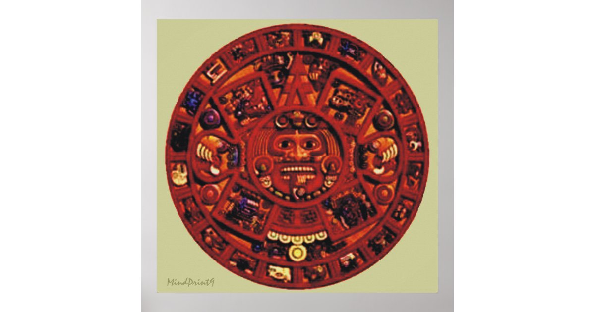Aztec Calendar Poster | Zazzle