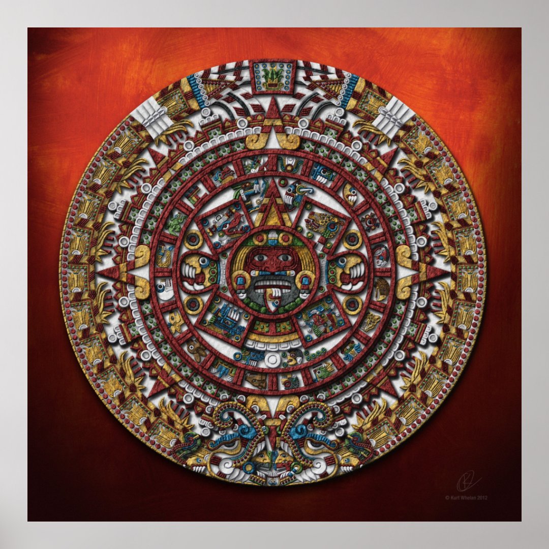 Aztec Calendar Poster | Zazzle