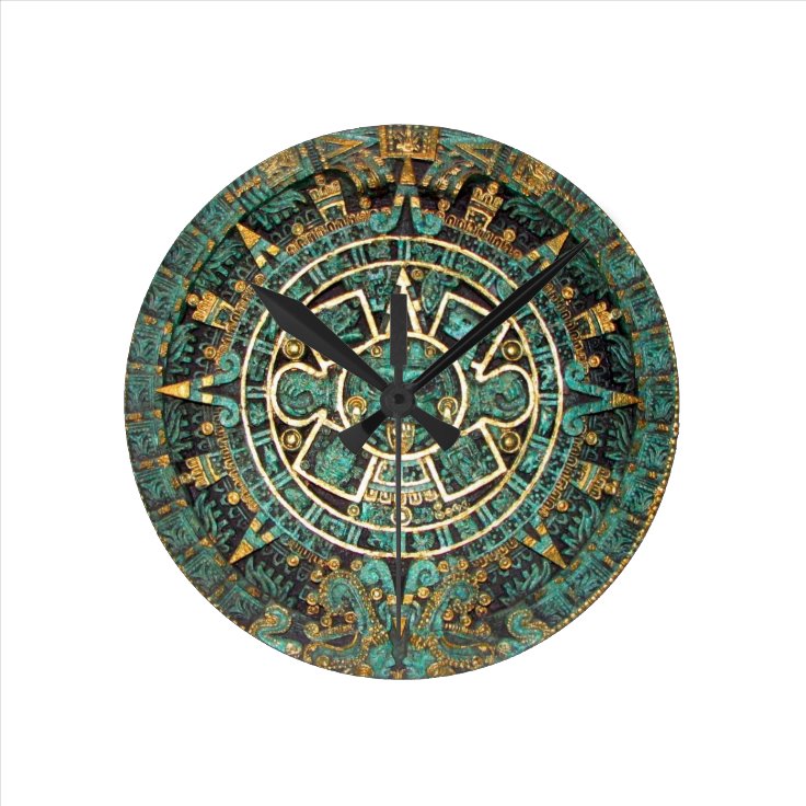 Aztec Calendar Wall Clock | Zazzle