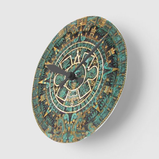 Aztec Calendar Wall Clock | Zazzle
