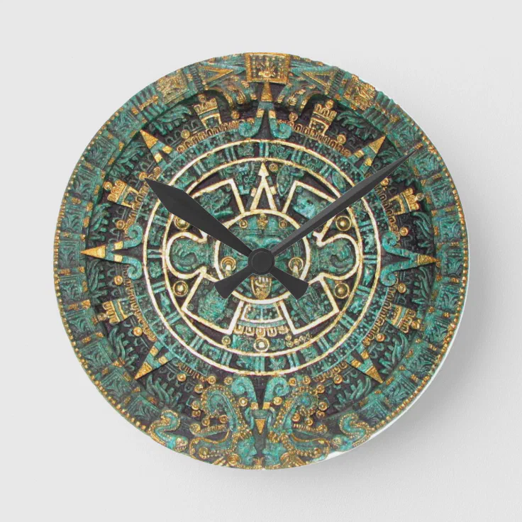 Aztec Calendar Wall Clock | Zazzle