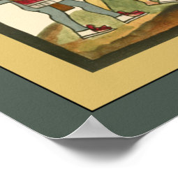 Aztec ~ Chapultepec Hill ~Archeology ~Tovar Codex~ Poster | Zazzle