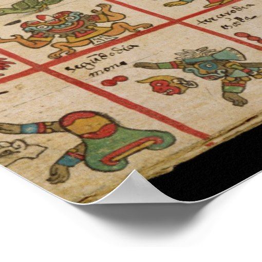 Aztec Codex Borbonicus Poster | Zazzle