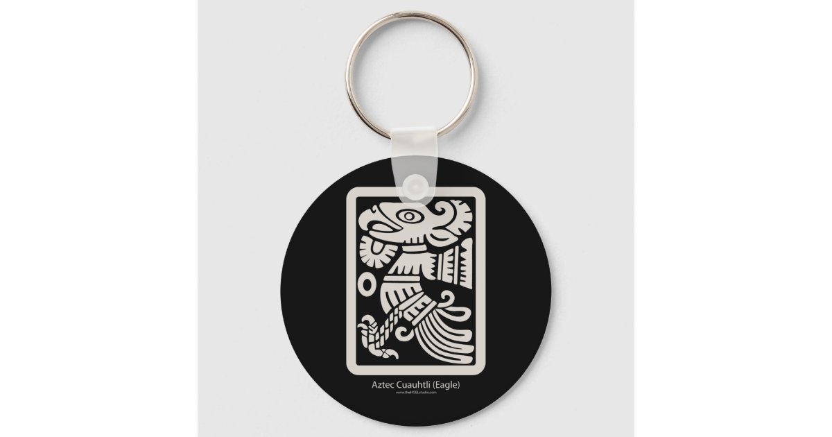Aztec Cuauhtli - Eagle (Putty) Keychain | Zazzle