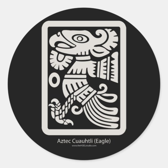 Aztec Cuauhtli - Eagle (Putty) Sticker | Zazzle.com
