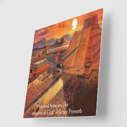 Aztec Empire & Famous Proverb Wall Clock | Zazzle