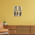 Aztec Idols, Mexico (colour lithograph) Poster | Zazzle