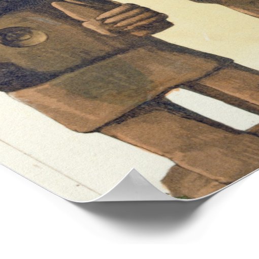 Aztec Idols, Mexico (colour lithograph) Poster | Zazzle