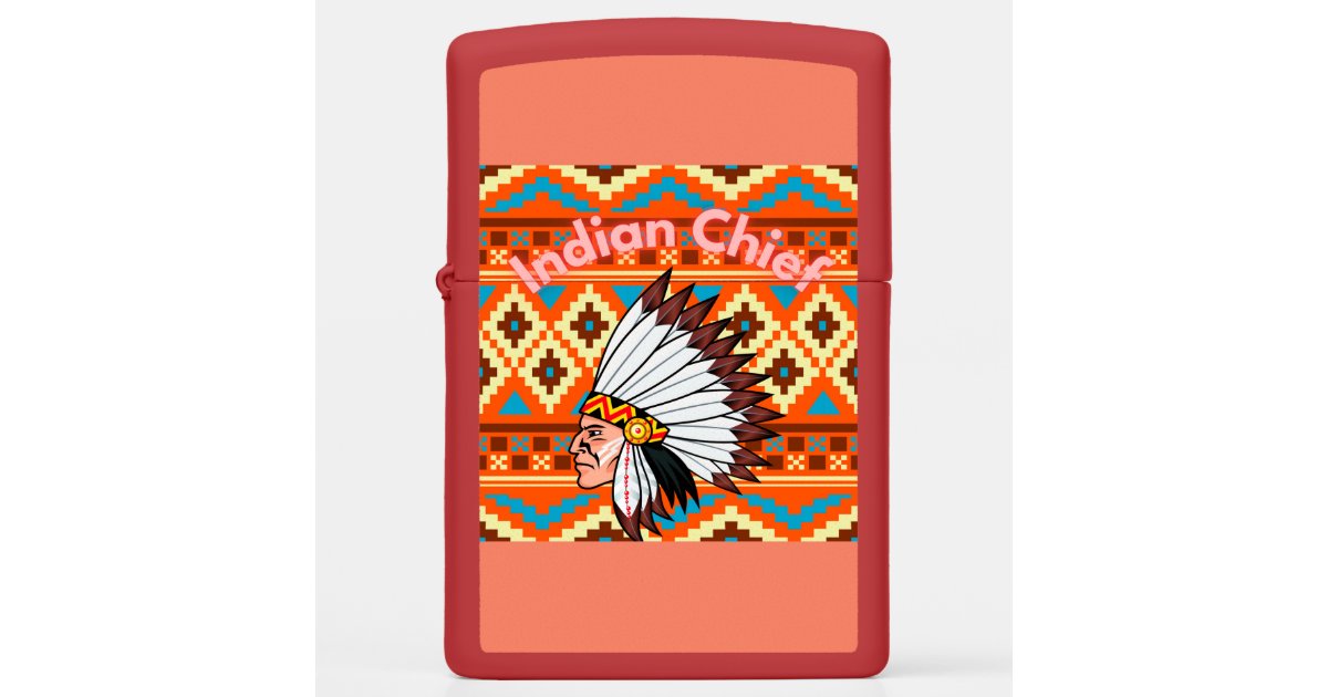 Aztec Indian Chief zippo lighter | Zazzle