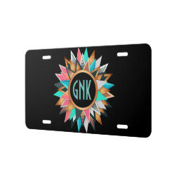 Aztec Inspired License Plate | Zazzle