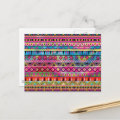 Aztec inspired pattern postcard | Zazzle