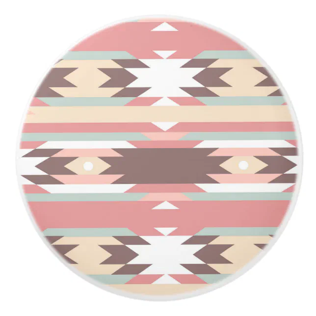 Aztec Native American Design Ceramic Knob | Zazzle