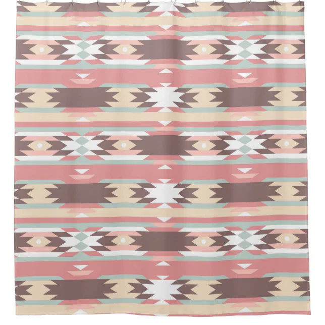 Aztec Native American Design Shower Curtain | Zazzle