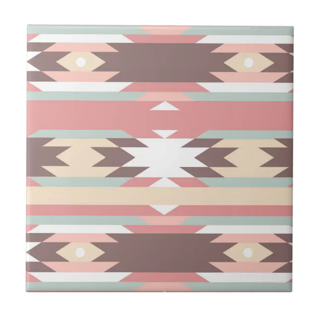Aztec Native American Design Tile | Zazzle
