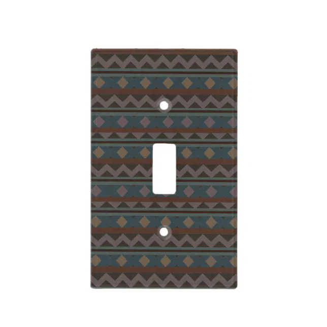 Aztec Native American Geometric Design Light Switch Cover | Zazzle