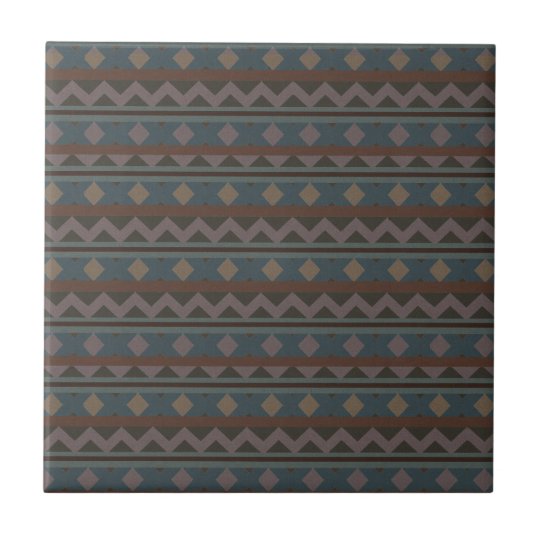 Aztec Native American Geometric Design Tiles | Zazzle.com