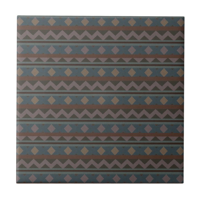 Aztec Native American Geometric Design Tiles | Zazzle.com