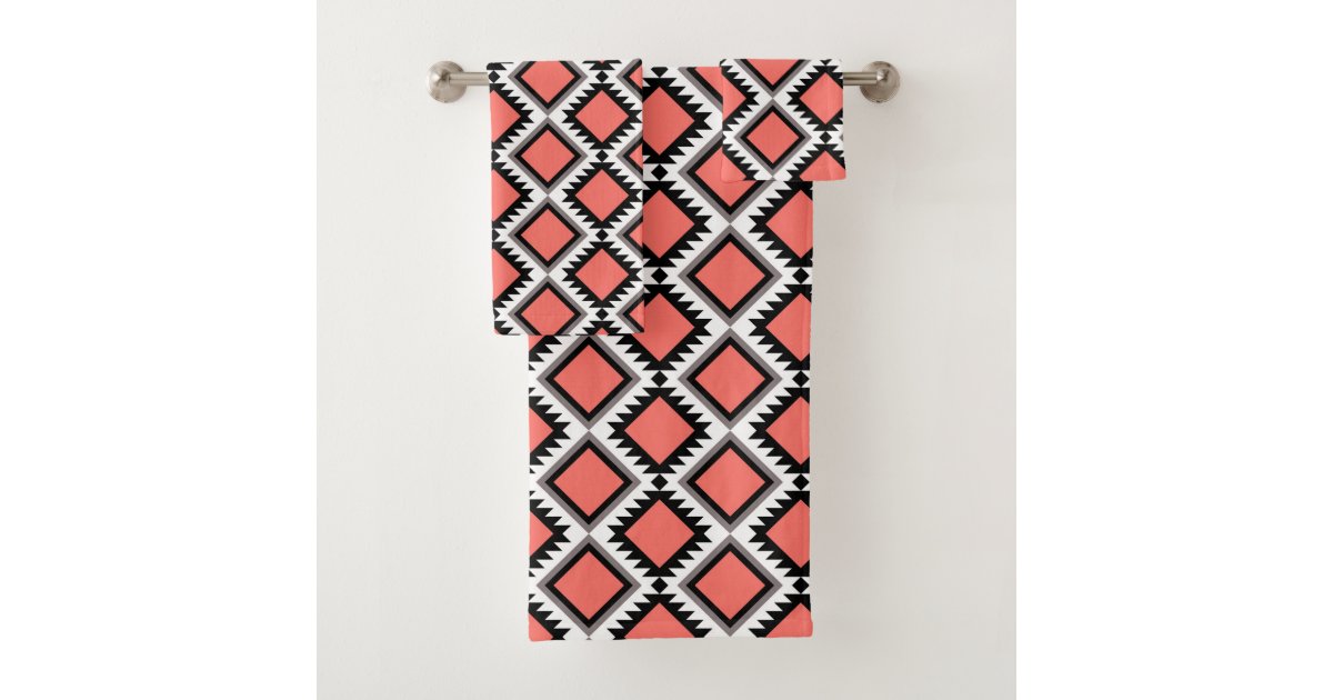 Aztec pattern bath towel set | Zazzle