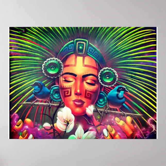 aztec princess poster | Zazzle