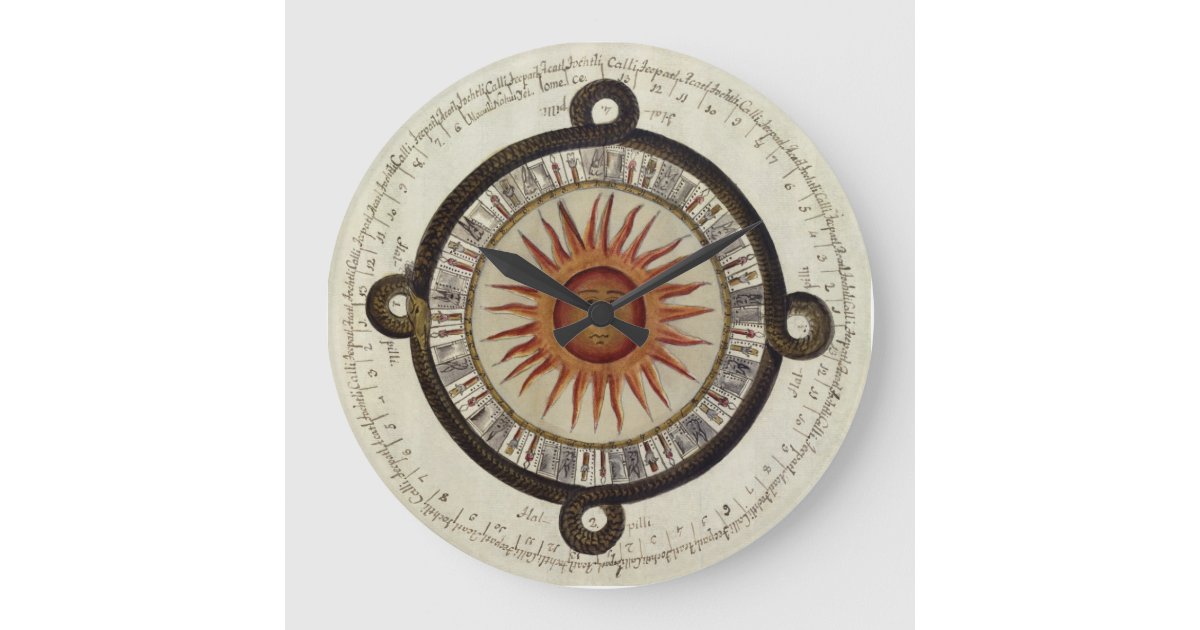 Aztec Sun Clock - Pikunikku | Zazzle