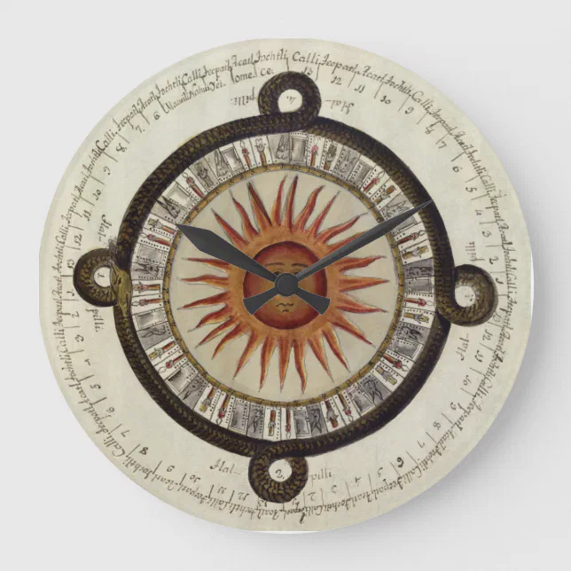 Aztec Sun Clock - Pikunikku | Zazzle