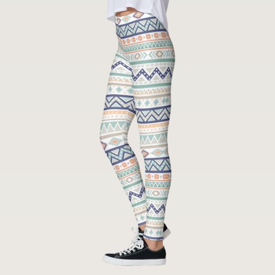 Aztec Tribal Native-American Pattern Leggings | Zazzle.com