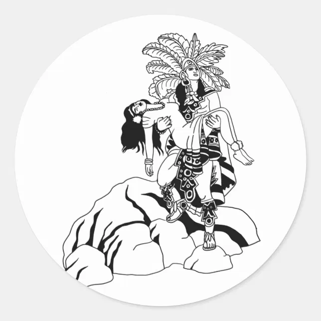 aztec princess drawing