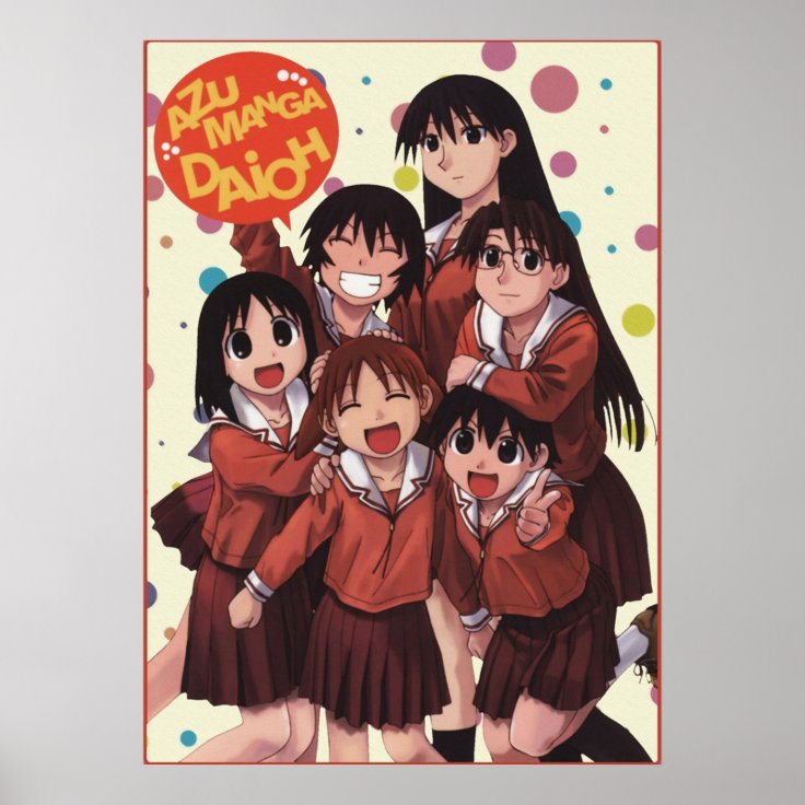 Azumanga Daioh Yonkoma Comedy Anime Manga Chiyo Poster | Zazzle