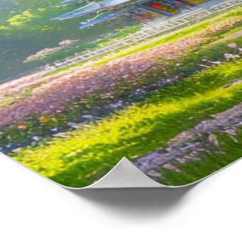 Azure Temple Haven Poster | Zazzle