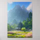 Azure Temple Haven Poster | Zazzle