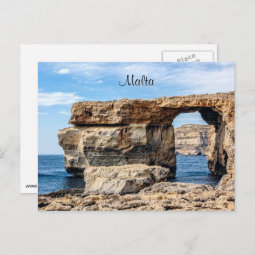 Azure Window in Malta Postcard | Zazzle
