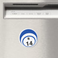 B14 bingo ball fridge magnet | Zazzle