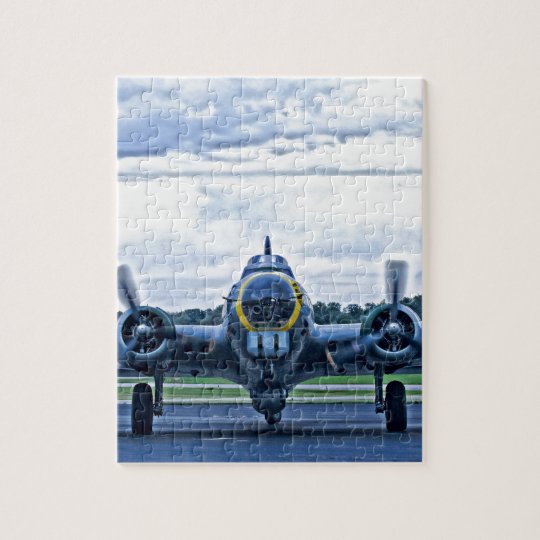 B17 Vintage Airplane Aircraft Flying Jigsaw Puzzle | Zazzle.com