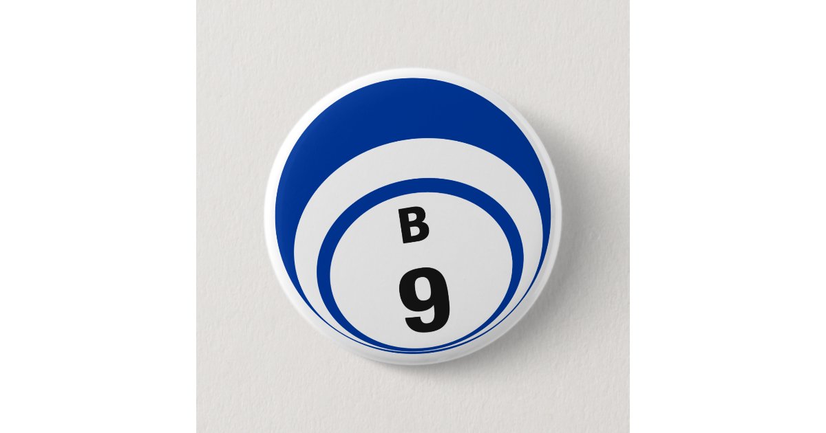 B9 Bingo Ball button | Zazzle