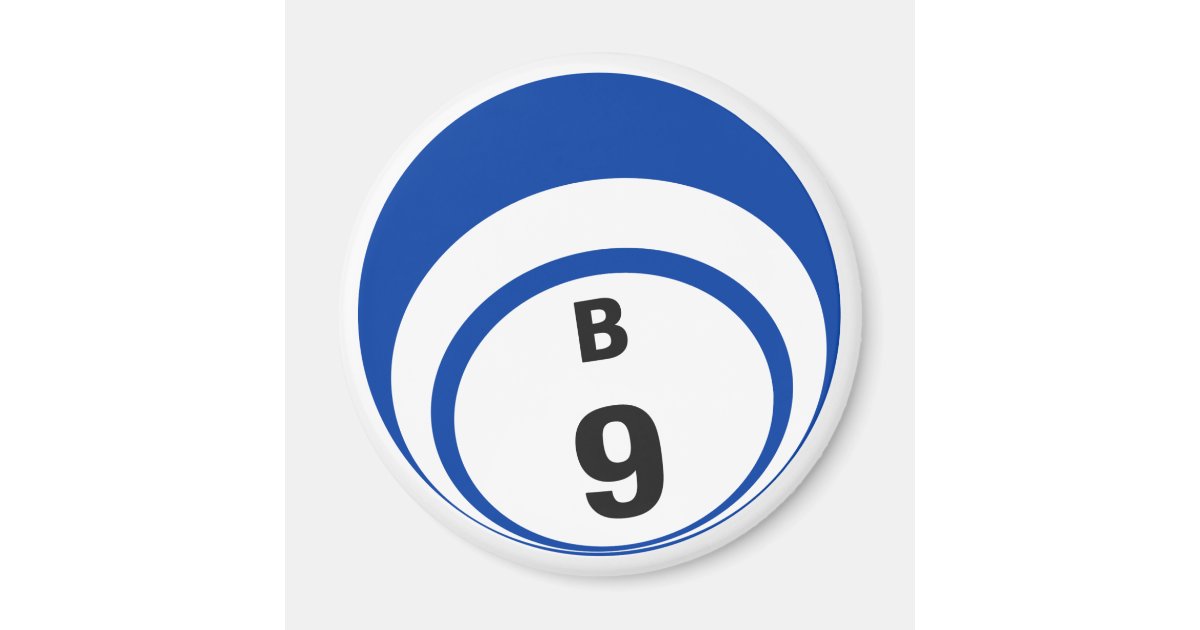B9 bingo ball fridge magnet | Zazzle