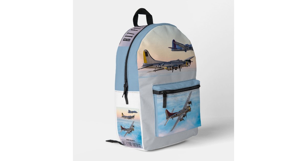 B-17 Flying FORTRESS BOMBER SQUADRON Printed Backpack | Zazzle