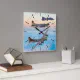 B-17 Flying FORTRESS BOMBER SQUADRON Square Wall Clock | Zazzle