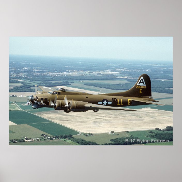 B-17 Flying Fortress poster 2 | Zazzle.com