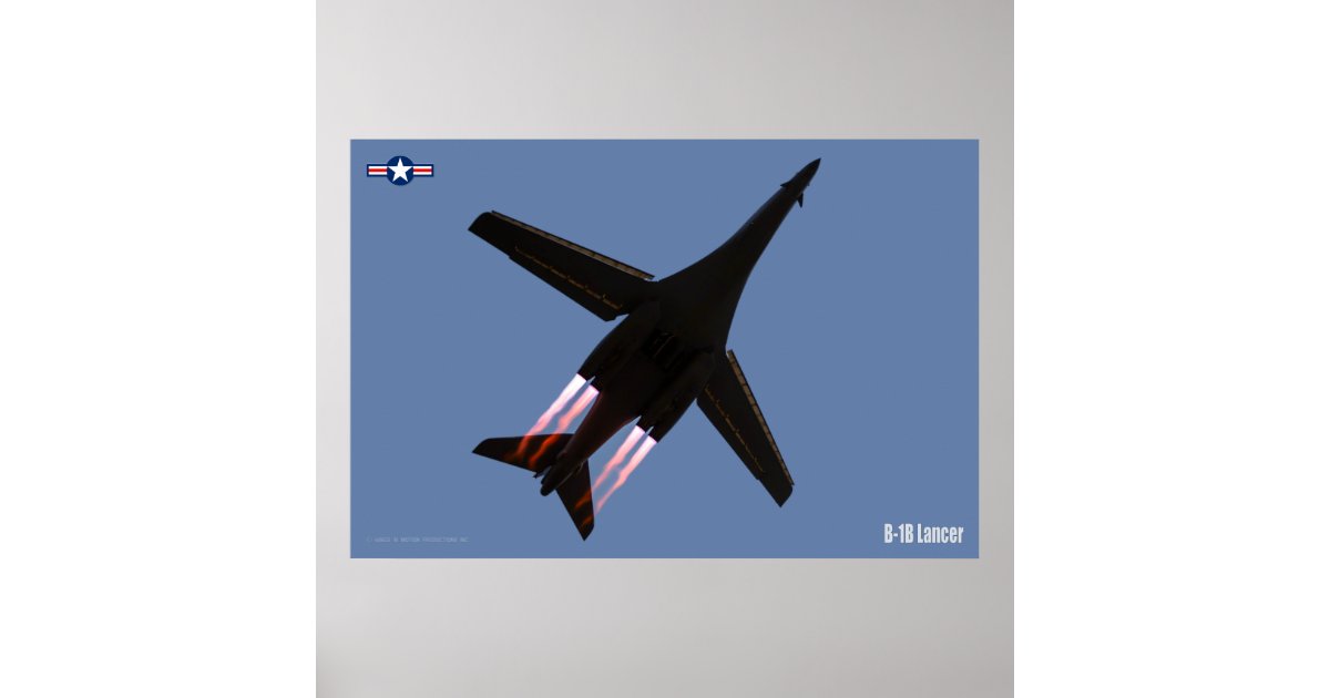 B-1B LANCER POSTER | Zazzle