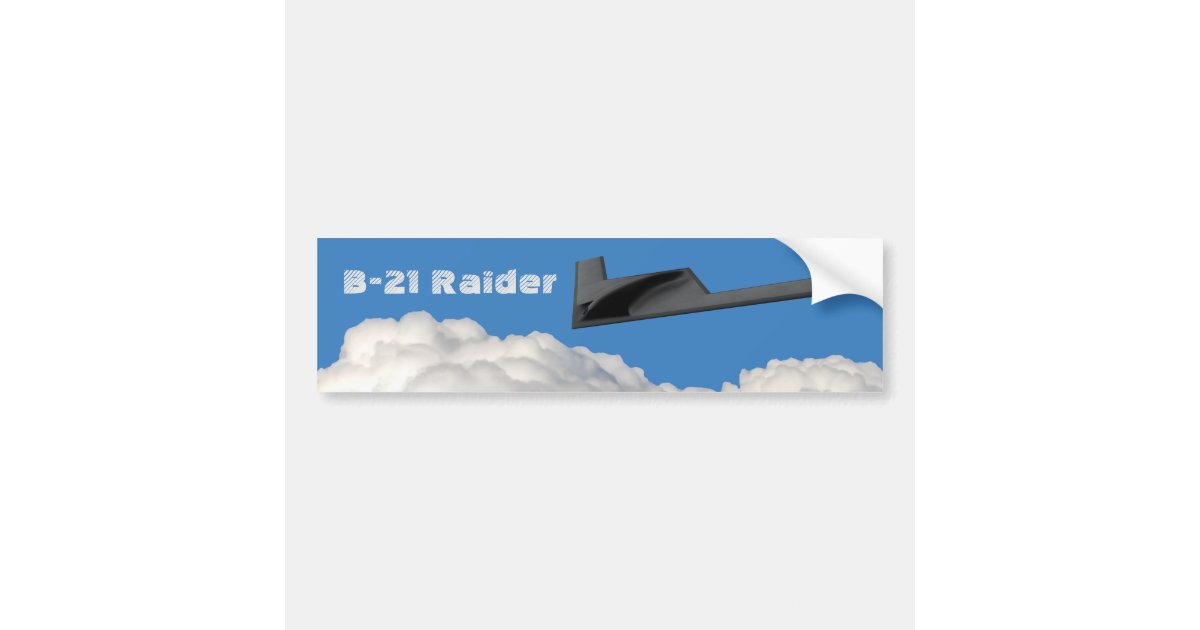 B-21 Raider Stealth Bomber Bumper Sticker | Zazzle