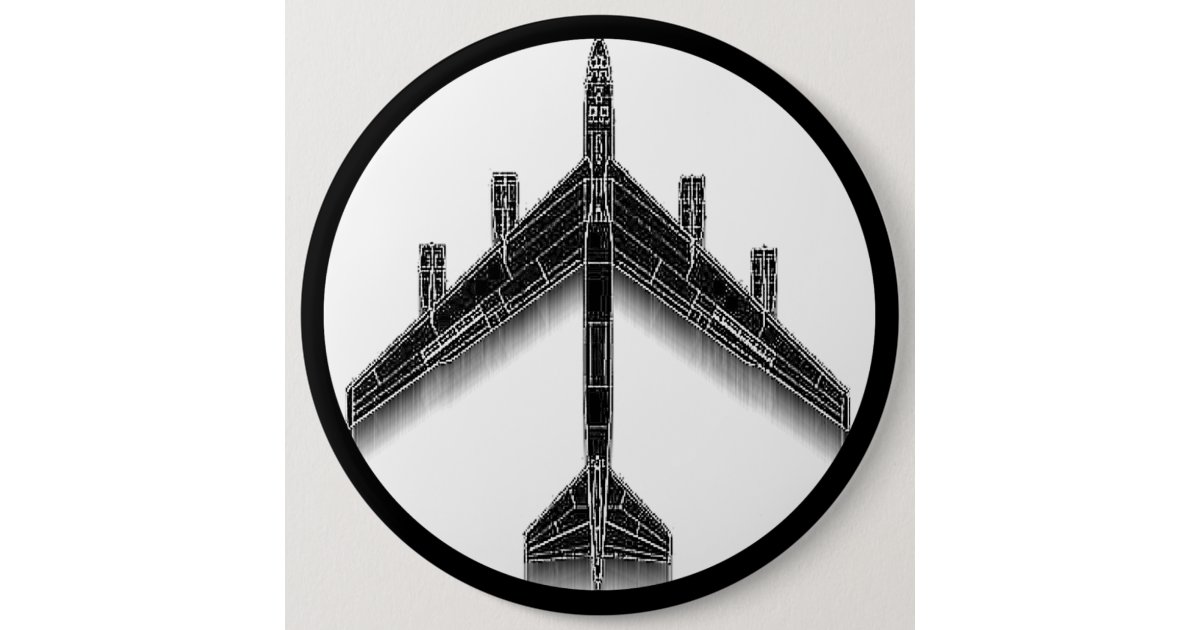 B-52 Peace Button | Zazzle