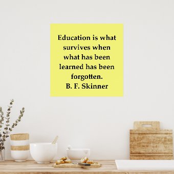 b f skinner quote poster | Zazzle