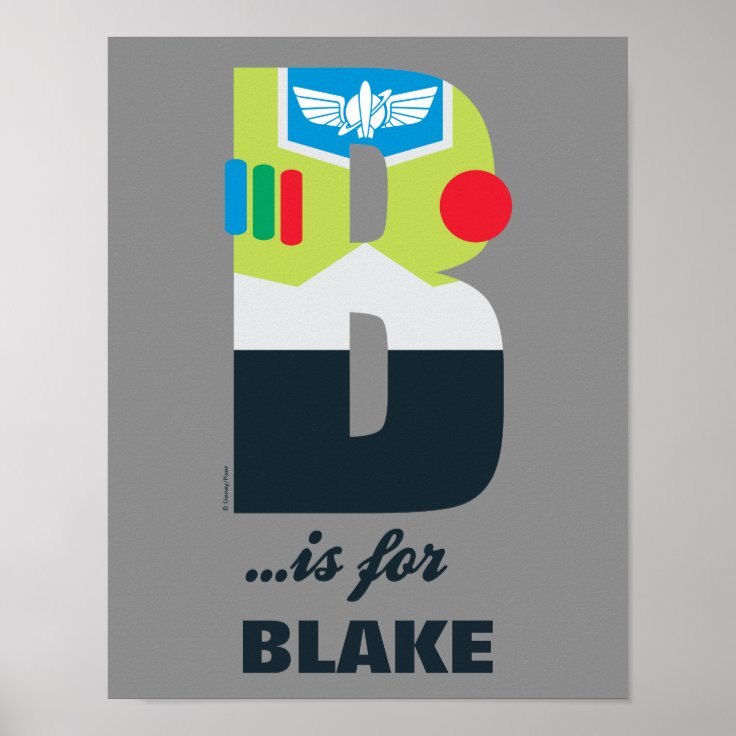 B is for Buzz | Add Your Name Poster | Zazzle