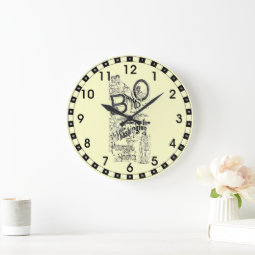 B&O Railroad-The Model Fast Line 1869 Wall Clock | Zazzle