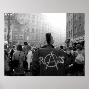 B & W Fine Art Photograph Berlin Punk Poster | Zazzle