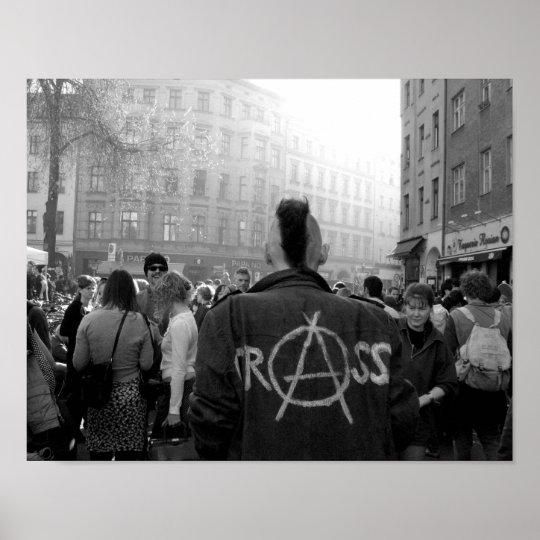 B & W Fine Art Photograph Berlin Punk Poster | Zazzle.com