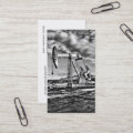 B/W Oil Well Pumping Unit Business Card | Zazzle